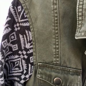 Sun & Shadow | Jackets & Coats | Sun And Shadow Contrast Sleeve Field ...